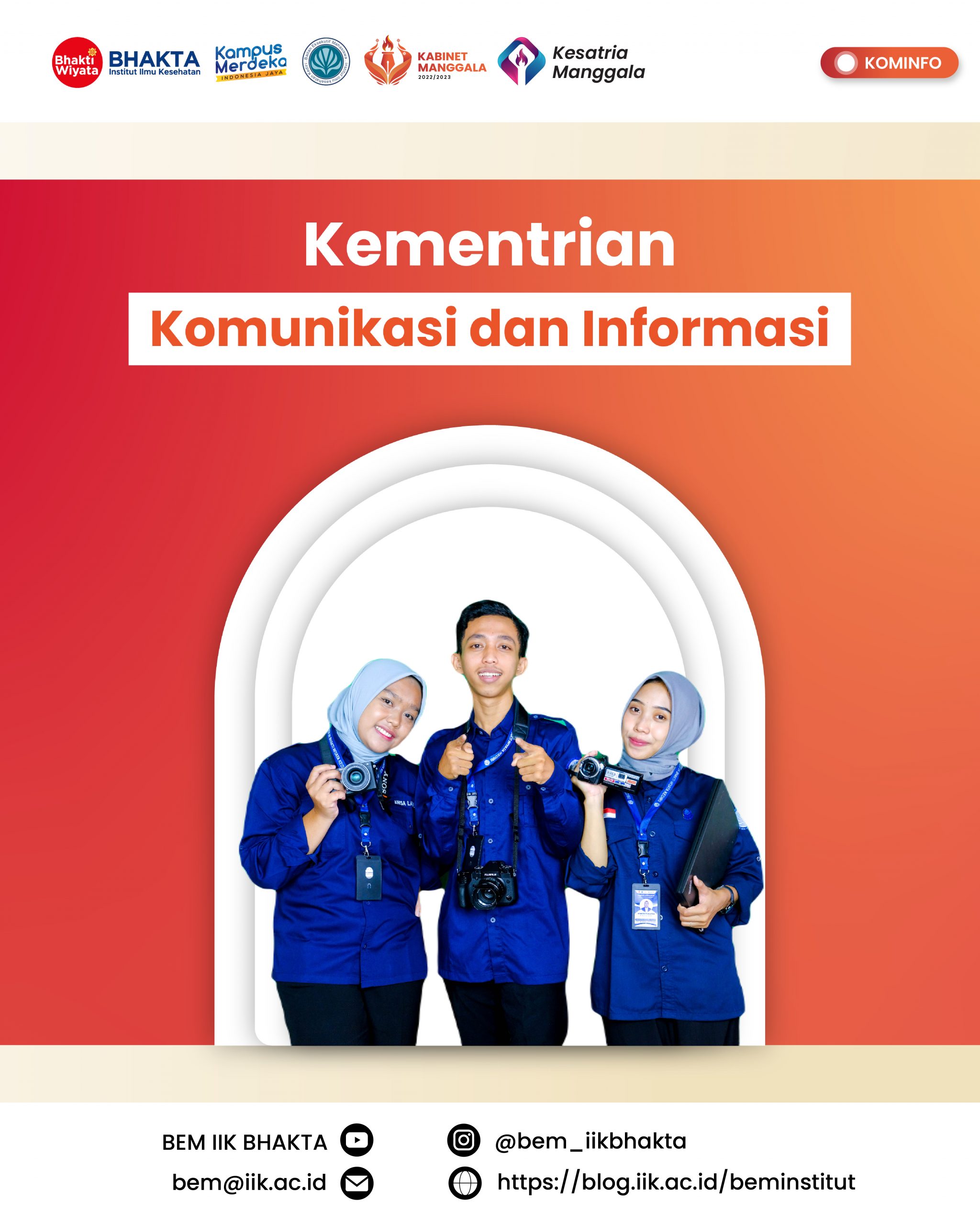 STRUKTURAL KEPENGURUSAN PERIODE 2022/2023 – BEM IIK BHAKTA